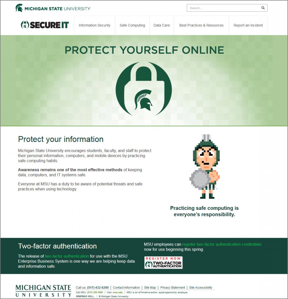 Technology at MSU - SecureIT site provides information security ...