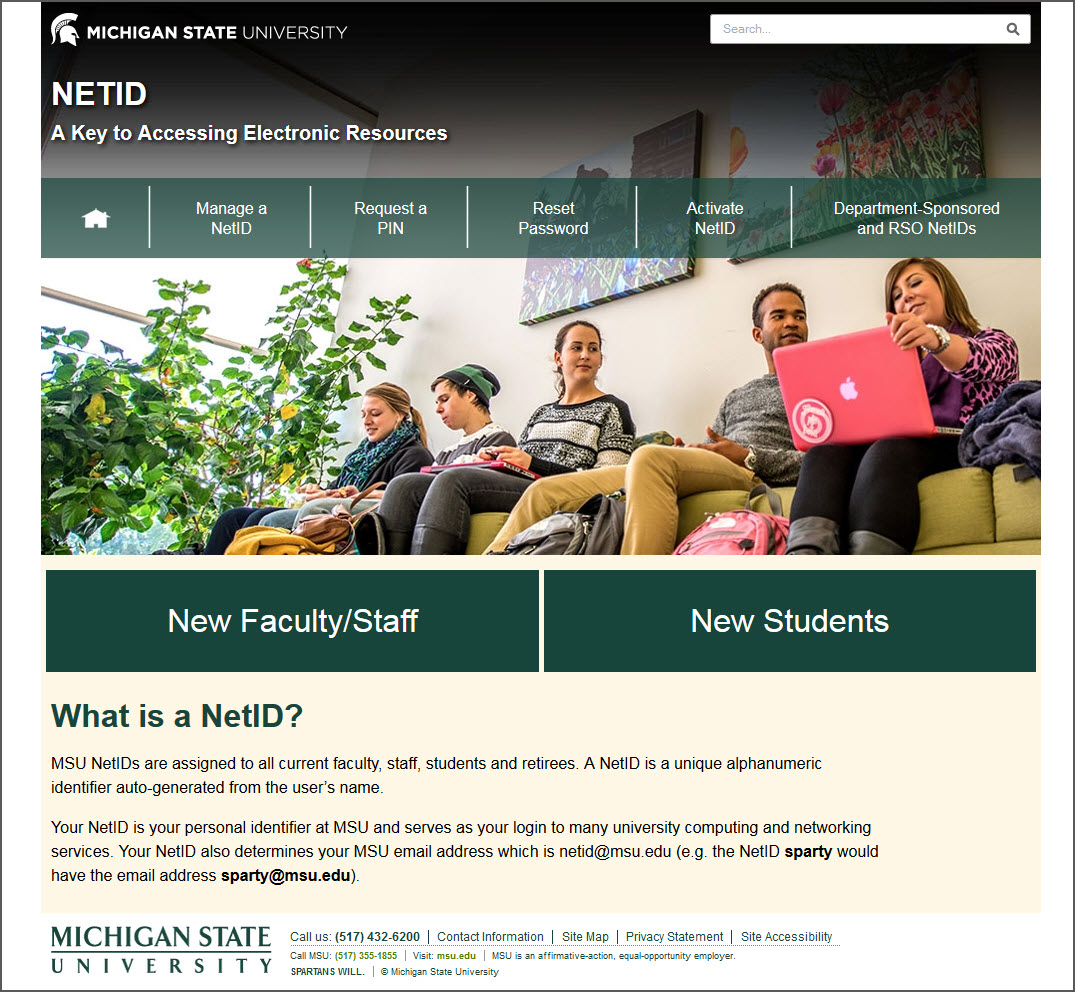 Technology at MSU - MSU NetID site redesigned for increased usability ...